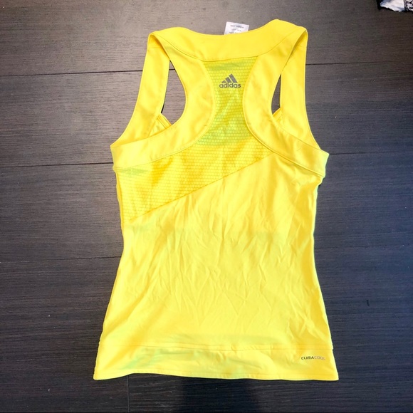 adidas | Tops | Adidas Neon Yellow Tennis Tank Xs | Poshmark